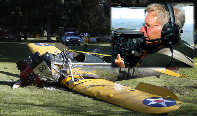 ABD li aktör Harrison Ford, uçağıyla yere çakıldı