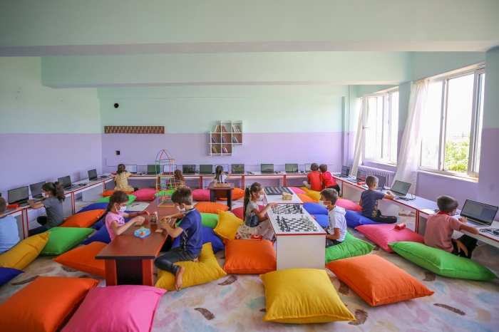 Diyarbakır'da minikler için 'mola sınıfı' hazırlandı