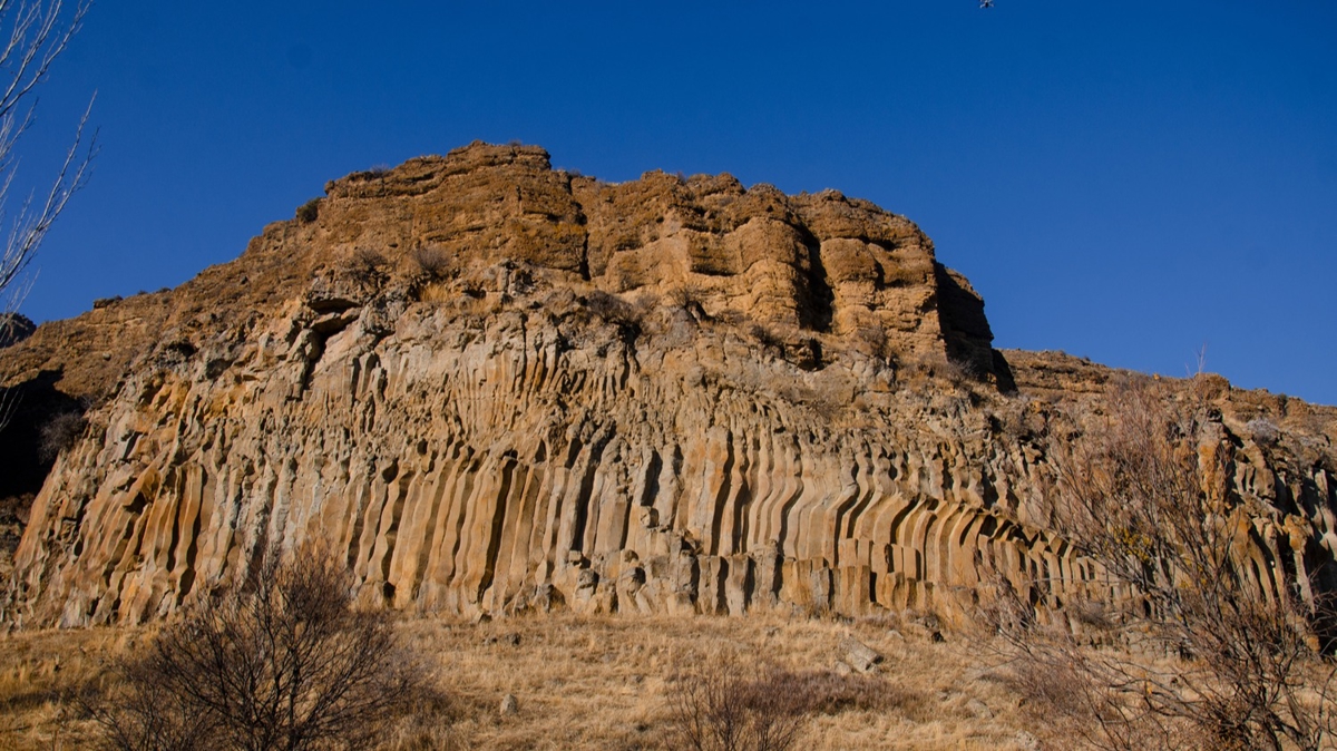 Erzurum'un doğal güzelliğe sahip Liksor Kanyonu dağcıları ağırladı