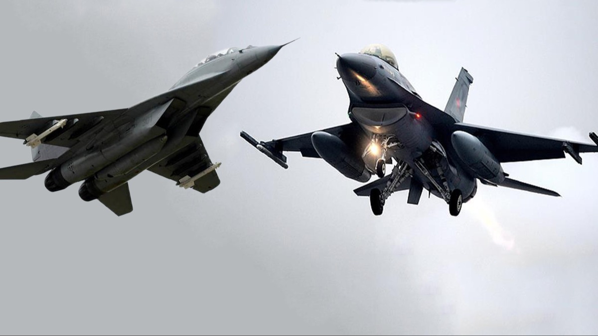 F-16 savaş uçağı yola çıkıyor! MiG-29'lara elveda
