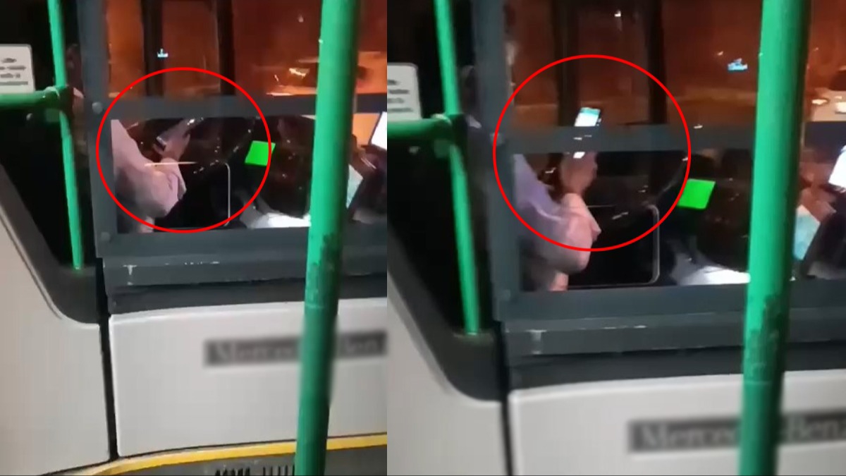 Yolcuların canını hiçe saydı! İETT şoföründen skandal görüntü...